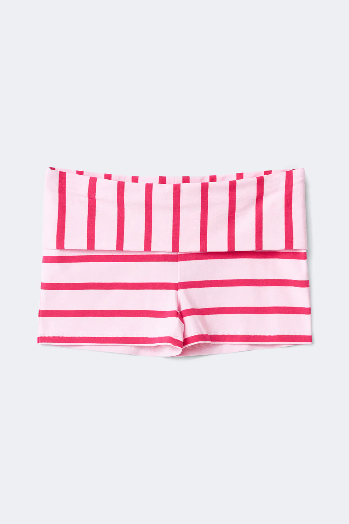 Y low folded shorts - Lyserød - Gina Tricot