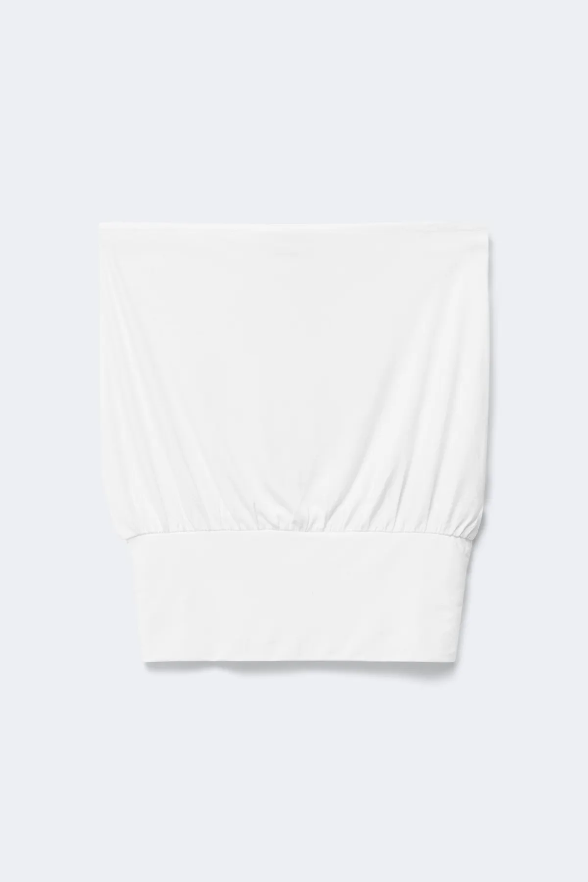 Cuff detail tube top - Hvit - Dame - Gina Tricot