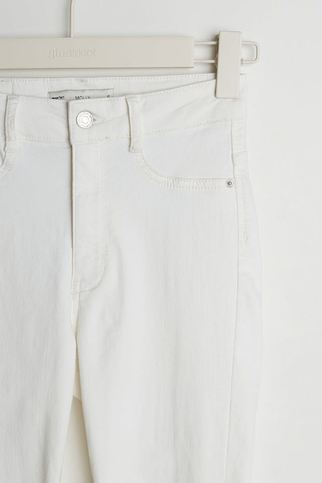 high waist jeans - Vit - Dam - Gina Tricot