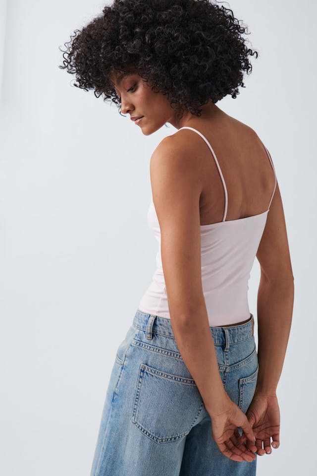 spaghetti strap singlet - Rosa - Dame - Gina Tricot