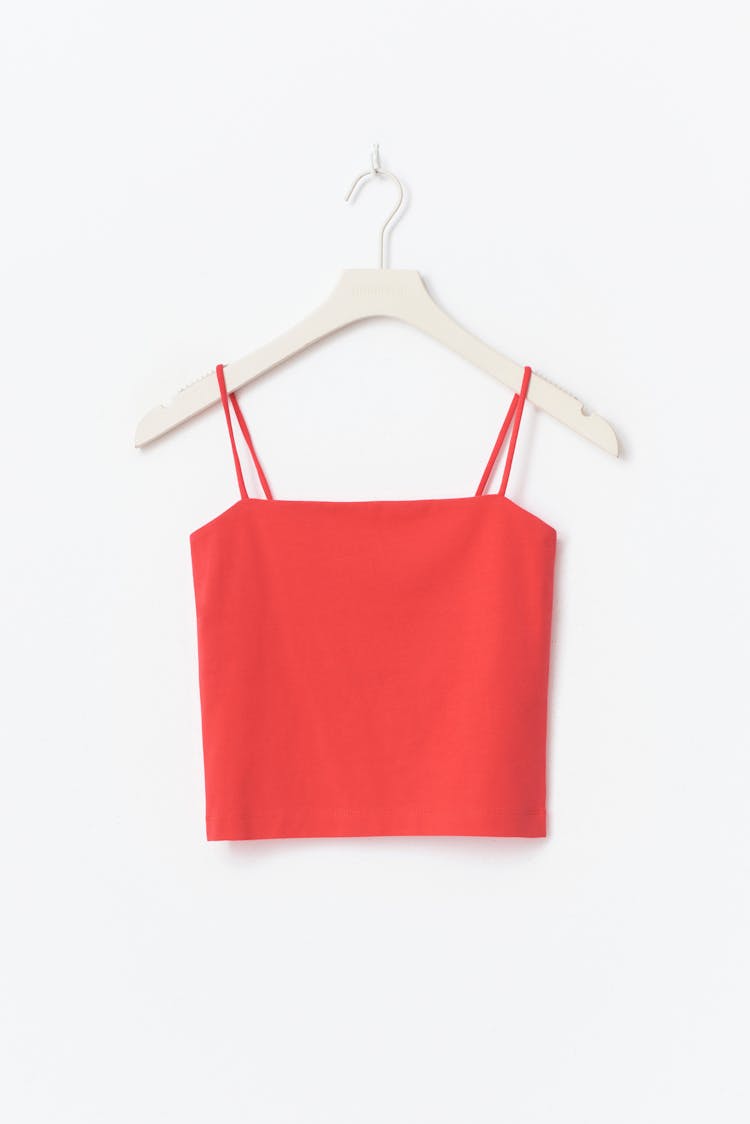 spaghetti strap singlet - Röd - Dam - Gina Tricot