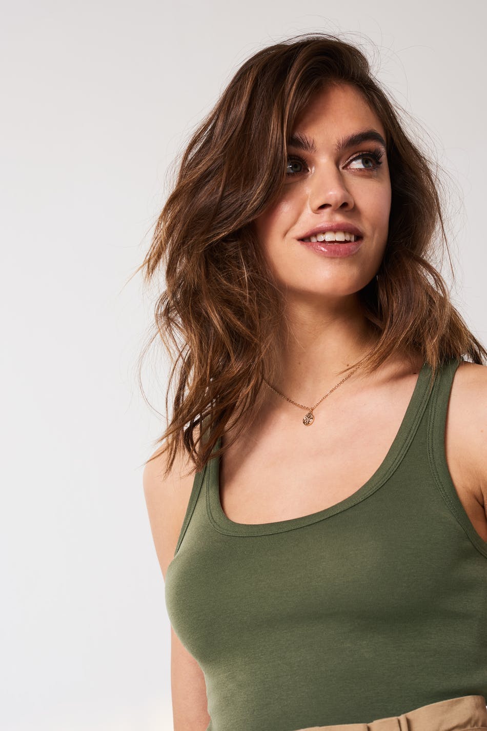 Jolly tank - Grön - Dam - Gina Tricot