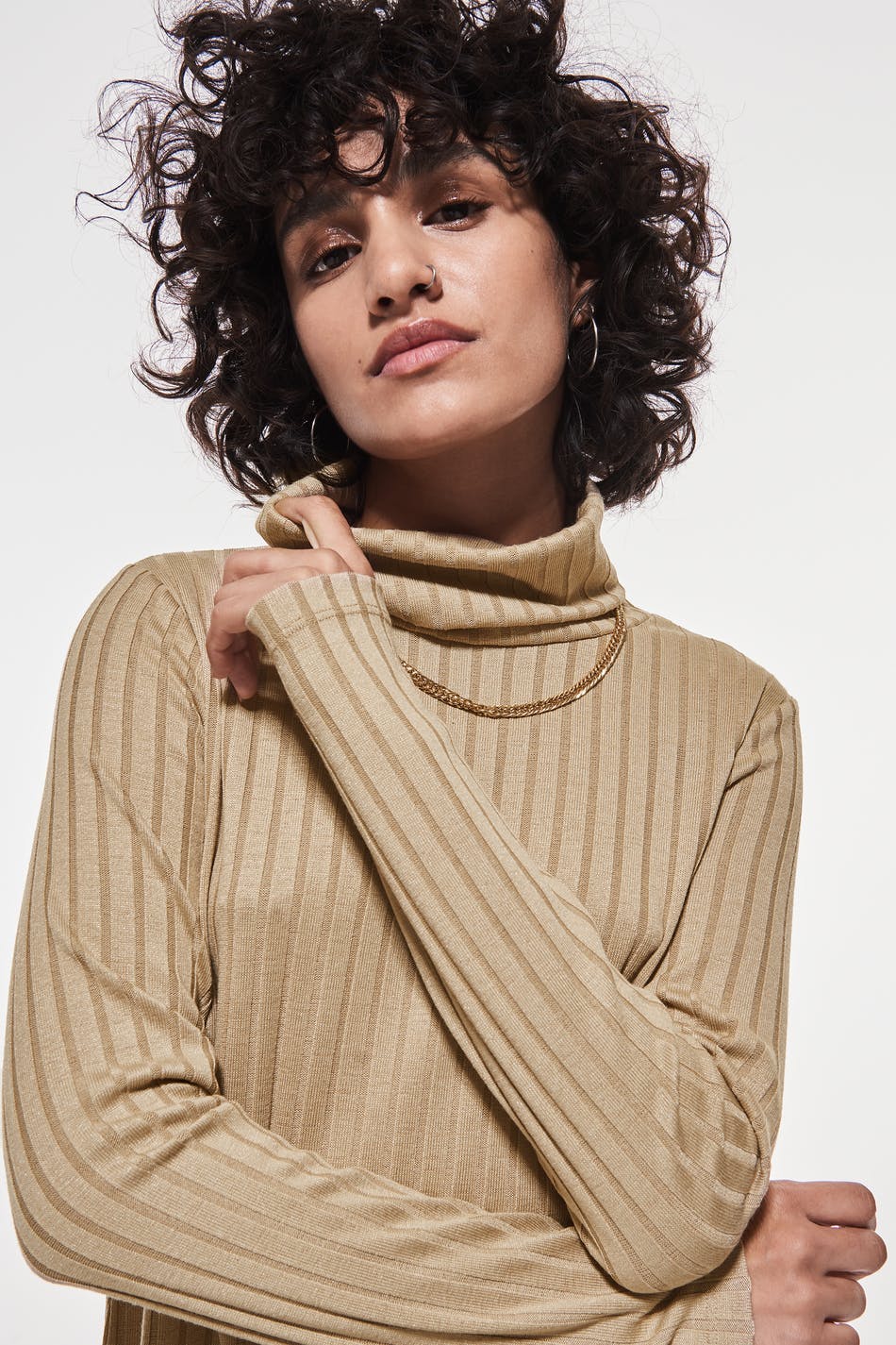 Anna rib dress - Weiß - Dame - Gina Tricot