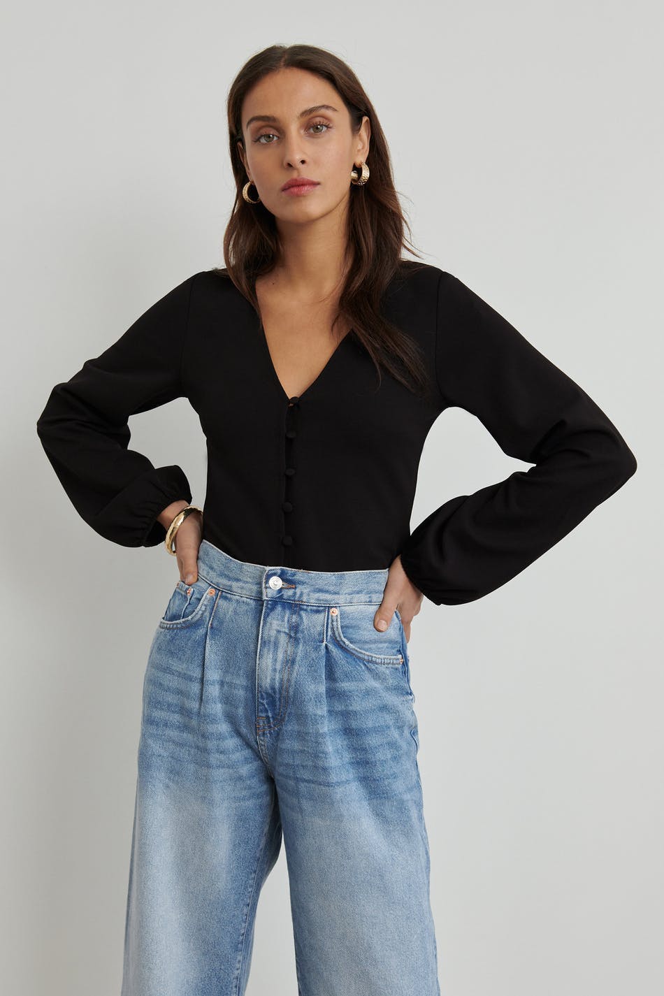 Bonnie top - Black - Women - Gina Tricot