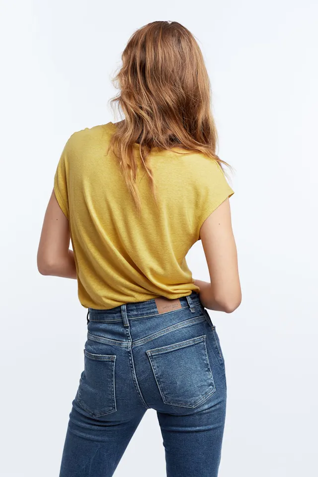Lin tee - - Dame - Gina Tricot
