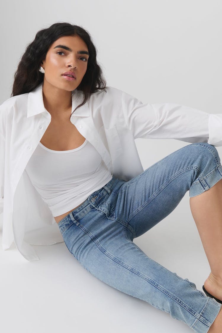 Capri jeans - Blau - Dame - Gina Tricot